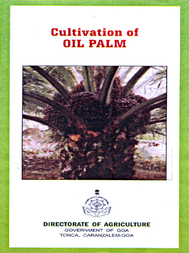 Cultivation of Oil Palm | PDF