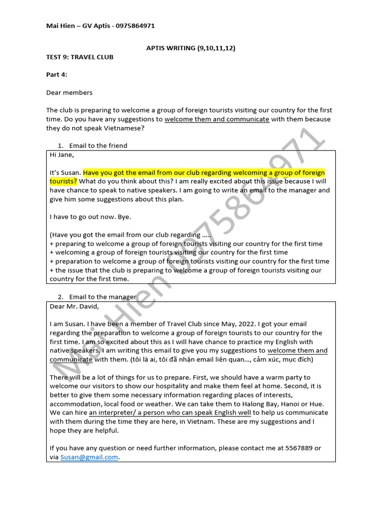 APTIS WRITING (9,10,11,12) | PDF