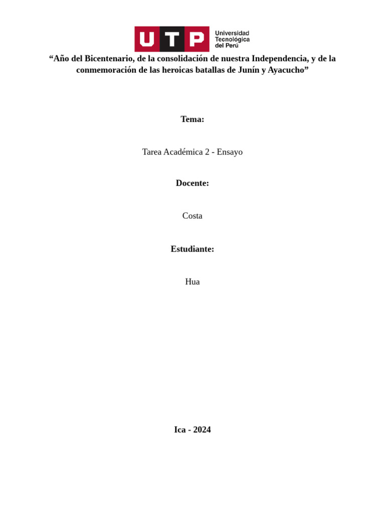 TA2 Ensayo | PDF | Democracia | Ideologías políticas