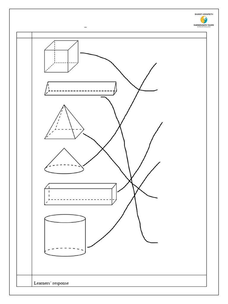 3D Shapes Worksheet Answer Key 2024-25 | PDF