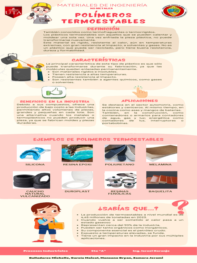 Polímeros Termoestables | PDF | El plastico | Polímeros