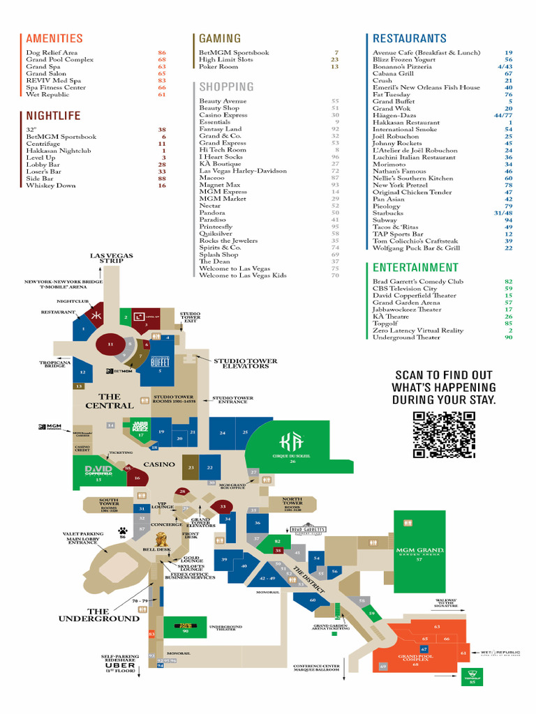 MGM Grand Property Map | PDF