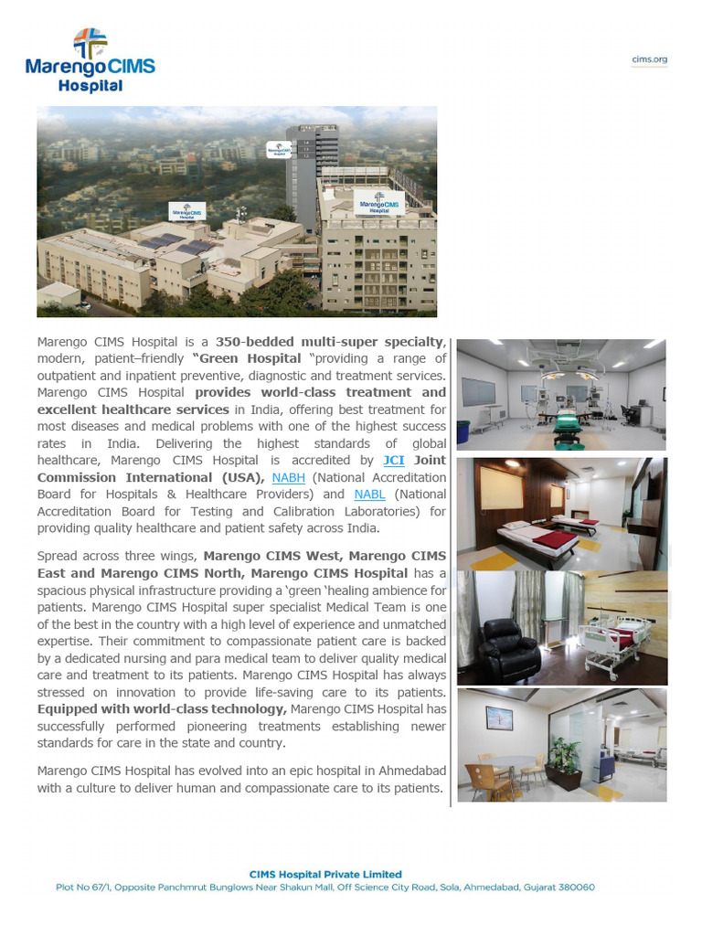 Marengo CIMS (Zhurnalny Stadiya) | PDF | Hospital | Patient