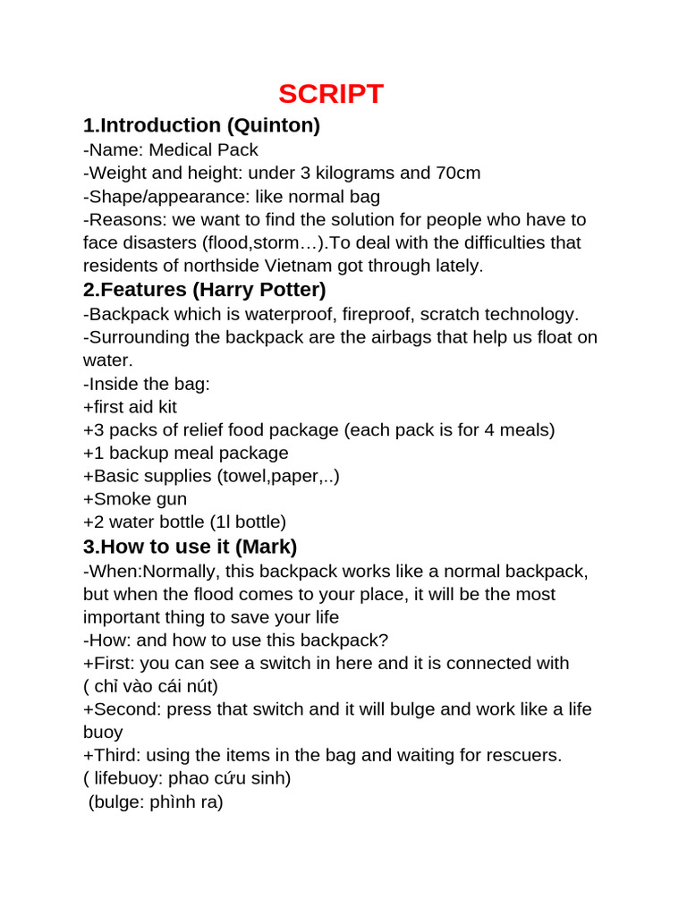 Essential Disaster Survival Backpack | PDF