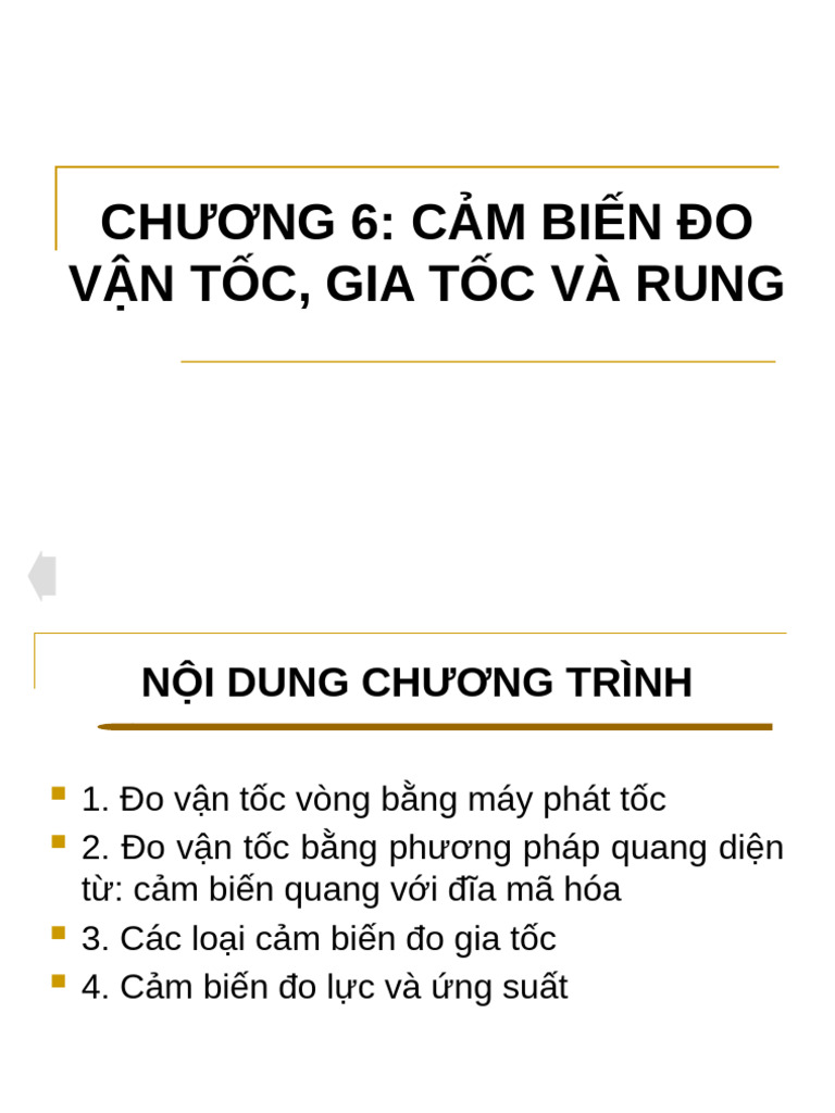 Cam Bien Do Van Toc, Gia Toc Va Rung | PDF