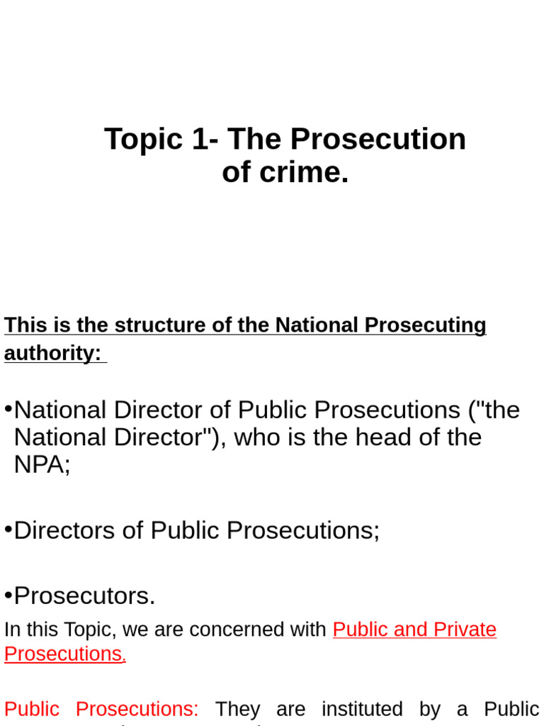 The Prosecution of Crime. | PDF | Prosecutor | Government