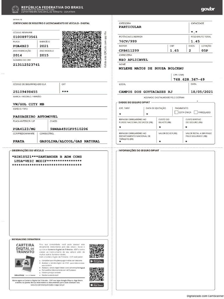 CRLV Digital - 1414203013769DW0312 | PDF