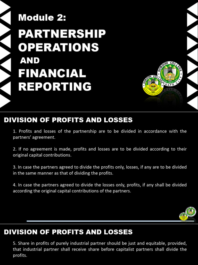 Module 2 - Partnership Operations and Financial Reporting with Seatwork #1 Problem | PDF ...