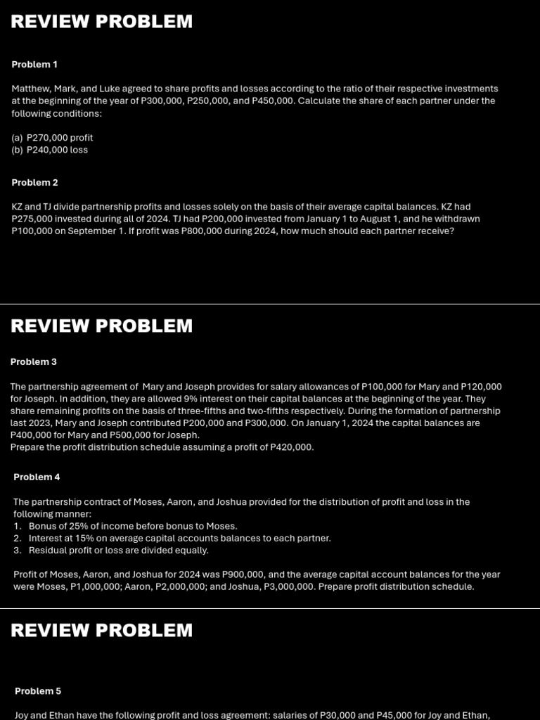 Module 2 - Seatwork #2 Problem | PDF | Partnership | Business