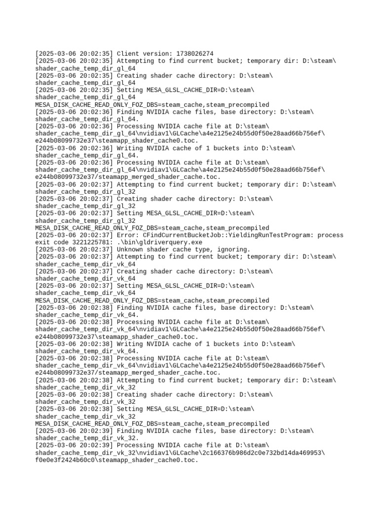 Shader Log | PDF | Directory (Computing) | Computing
