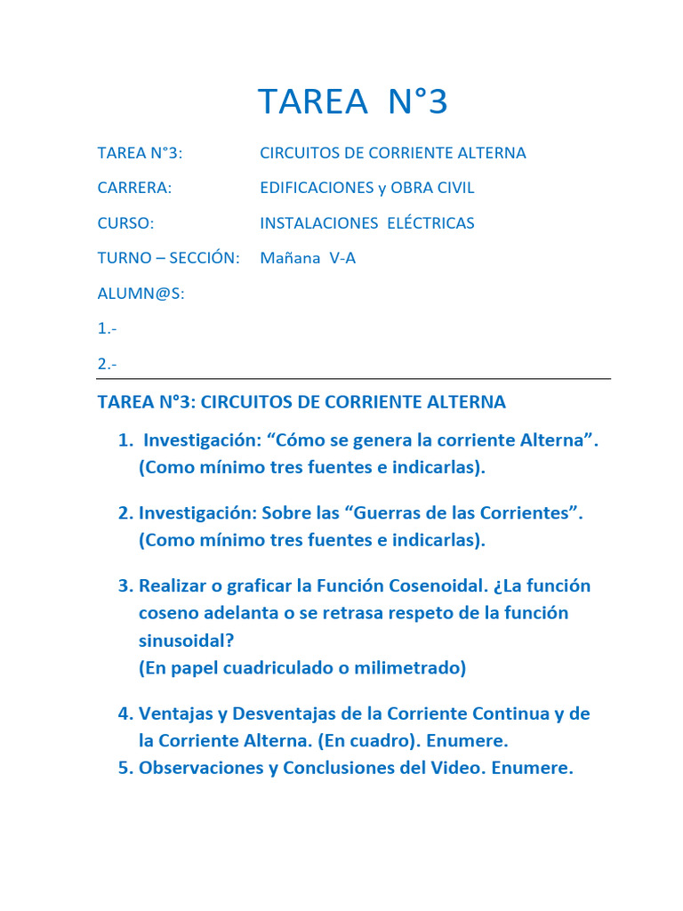 Tarea N°3 - Escala Evaluativa N°3 | PDF