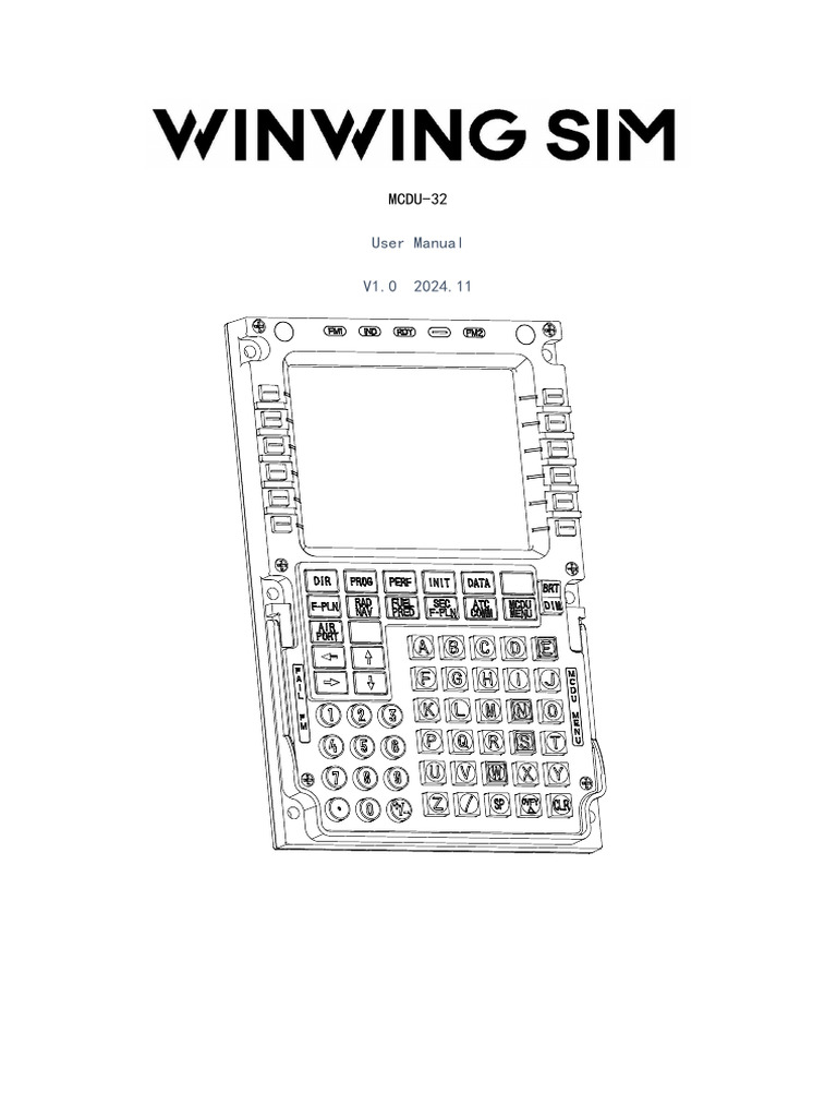 MCDU-32-User Manual V1.0-20250108 | PDF | Usb | Electrical Connector
