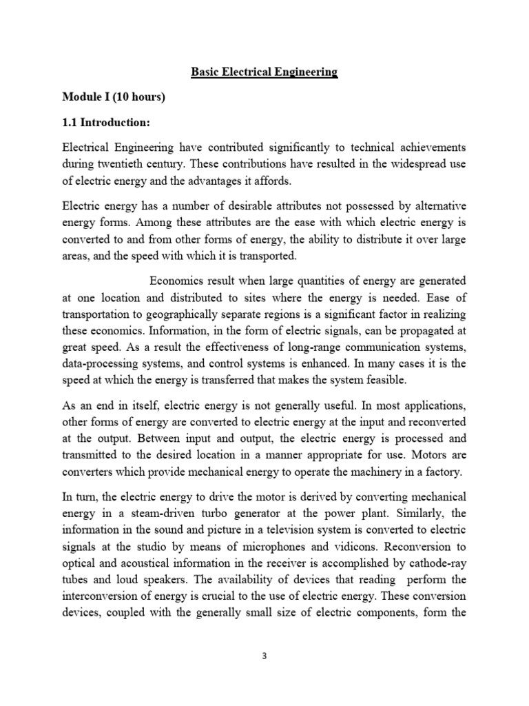 Basic Electrical Engineering | PDF | Electric Charge | Electric Current