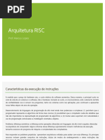 Tema 6 - Arquitetura CISC X RISC | PDF | Unidade central de ...