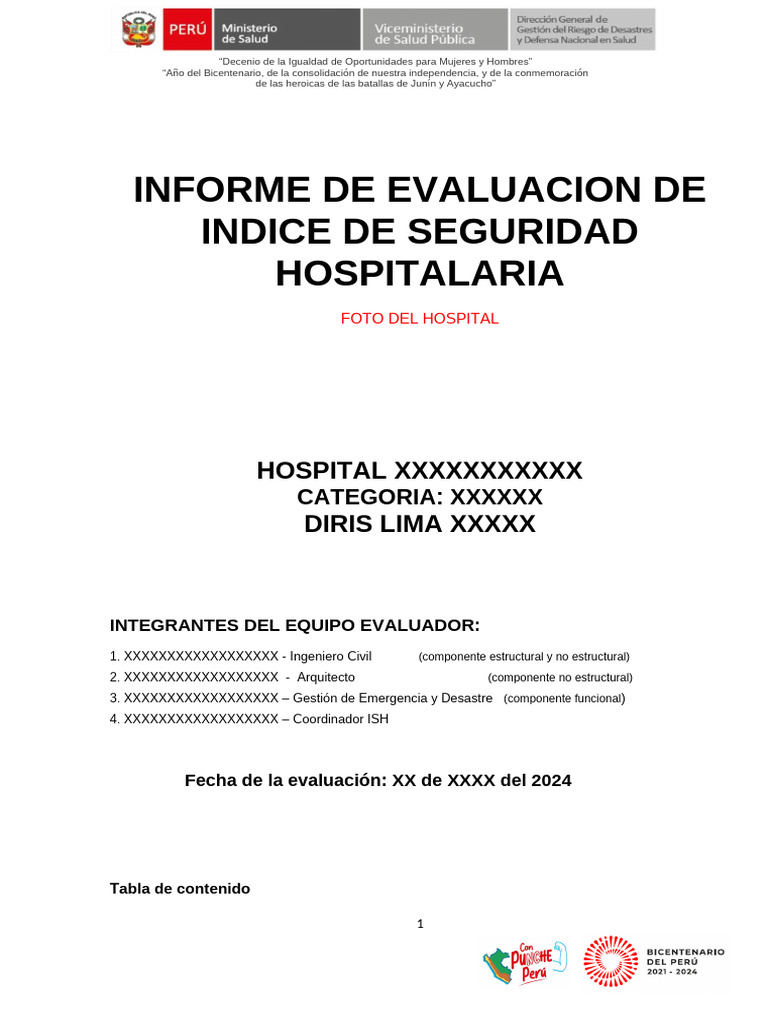 Informe Ish 2024 Iiee | PDF | Inundar | Hospital