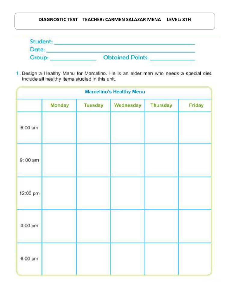 Diagnostic 8TH | PDF