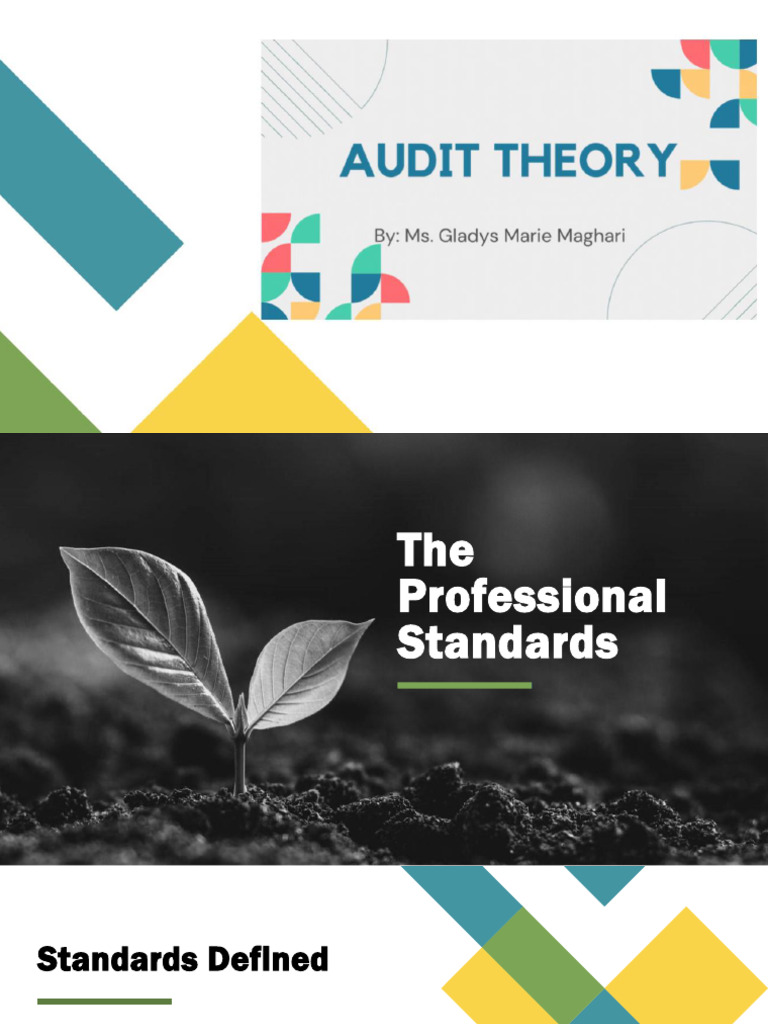 AUDIT THEORY - The Professional Standards 11.30.24 | PDF | Audit ...
