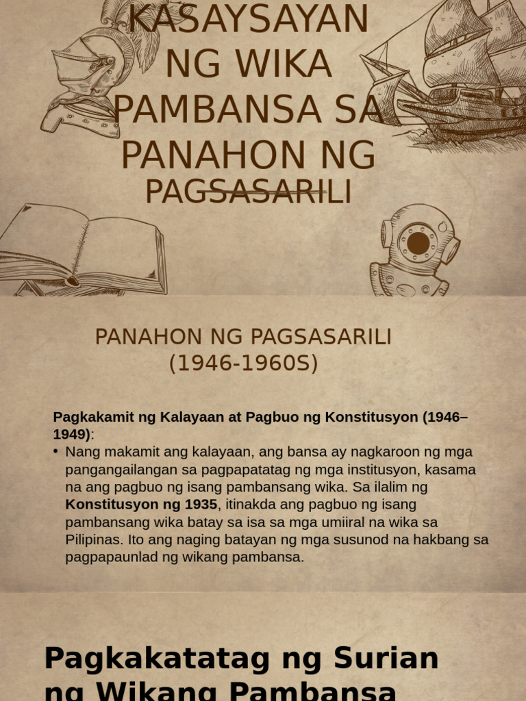 Panahon NG Pagsasarili | PDF