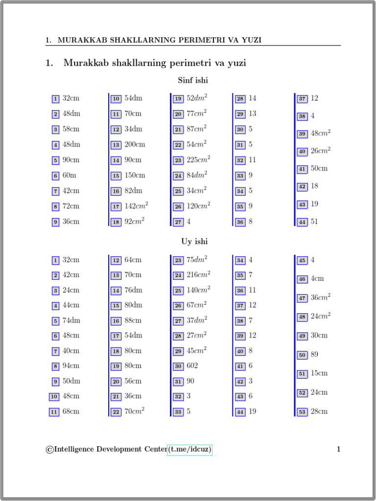 3-Qism Javoblar | PDF