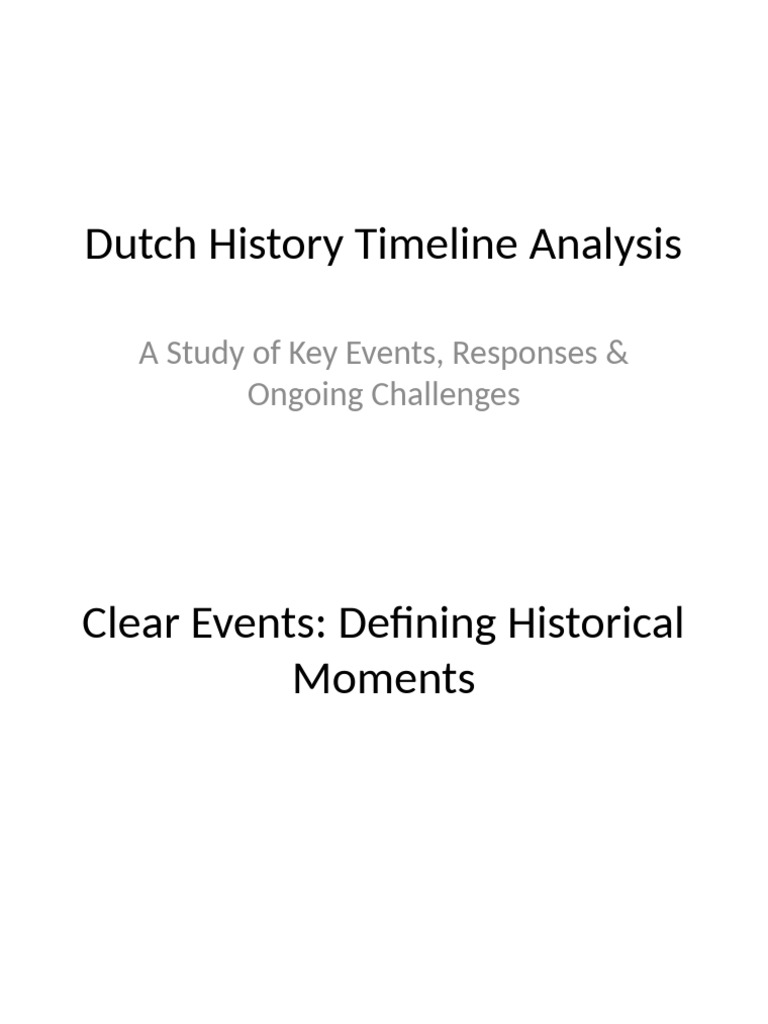 Dutch History Timeline Optimized2 | PDF