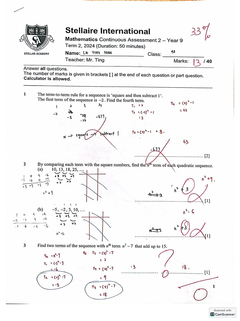 Math Ca2 Term 2 | PDF