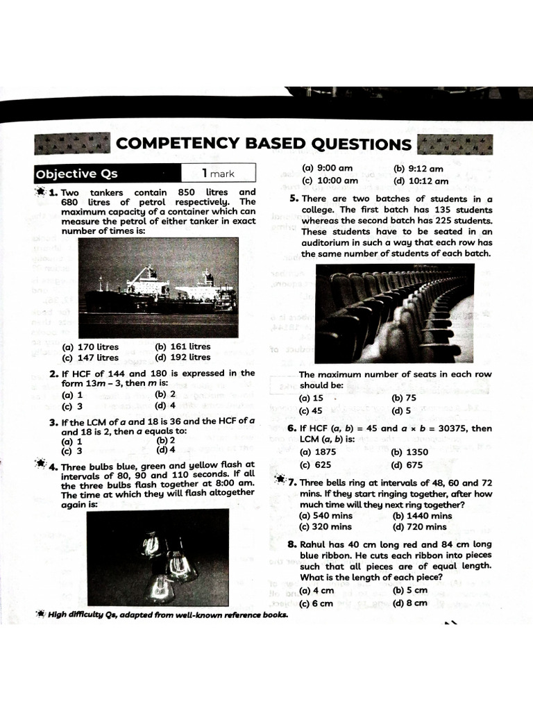 Class 10th Real Numbers Basic Test | PDF