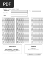 Circle Choice AnswerSheet | PDF