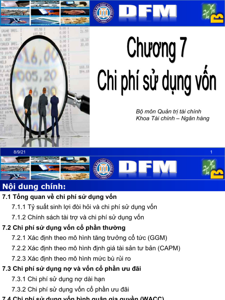 QTTC.07 - Chi Phí Sử Dụng Vốn 2020 | PDF