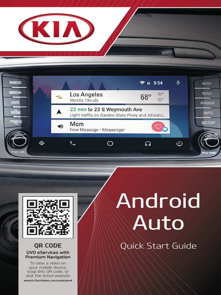 2017 Kia Android Auto Quick Start | PDF | Android (Operating System ...
