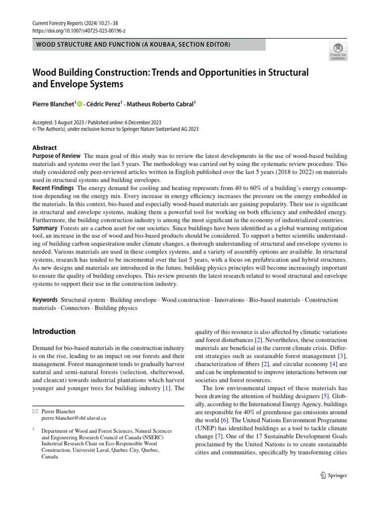 Trends Construction in Wooden Houses | PDF | Building Insulation ...