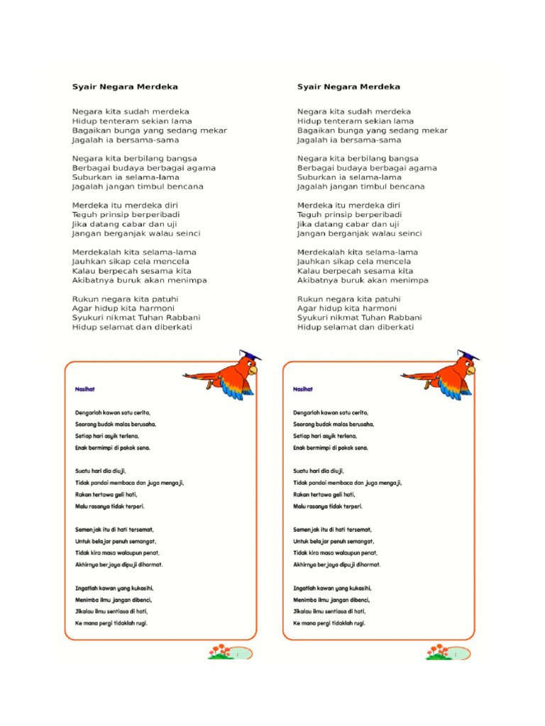 Syair Dan Sajak | PDF