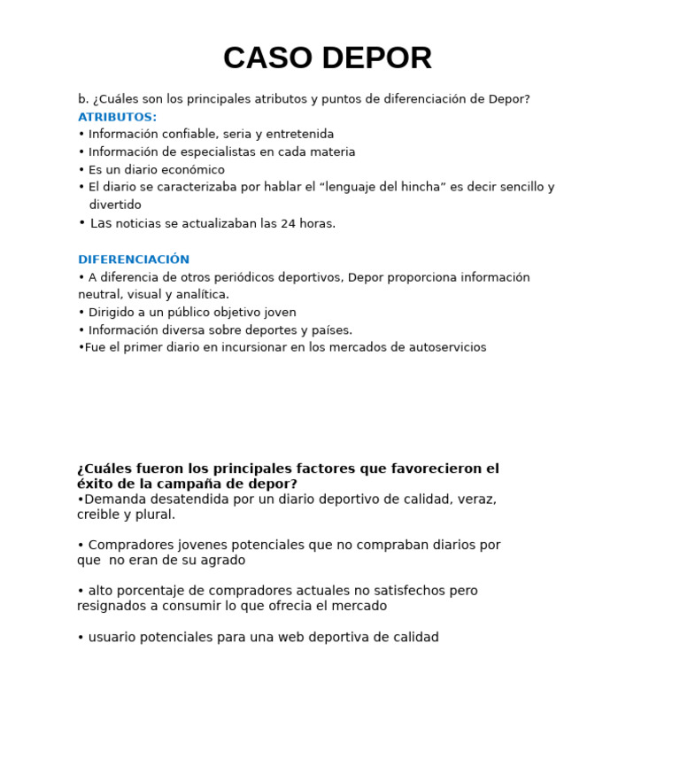 Caso Depor | PDF