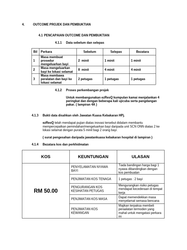 4 Keberhasilan Projek | PDF