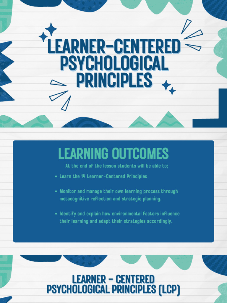 learner-centered-psychological-principles_20250131_000404_0000 | PDF | Learning | Thought