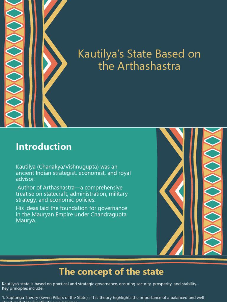 Kautilya's State Based On: The Arthashastra | PDF