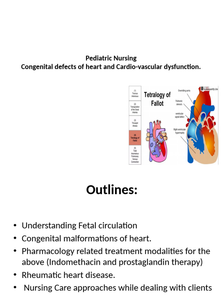 Pediatric Cardiac Unit#09 | PDF | Fetus | Congenital Heart Defect