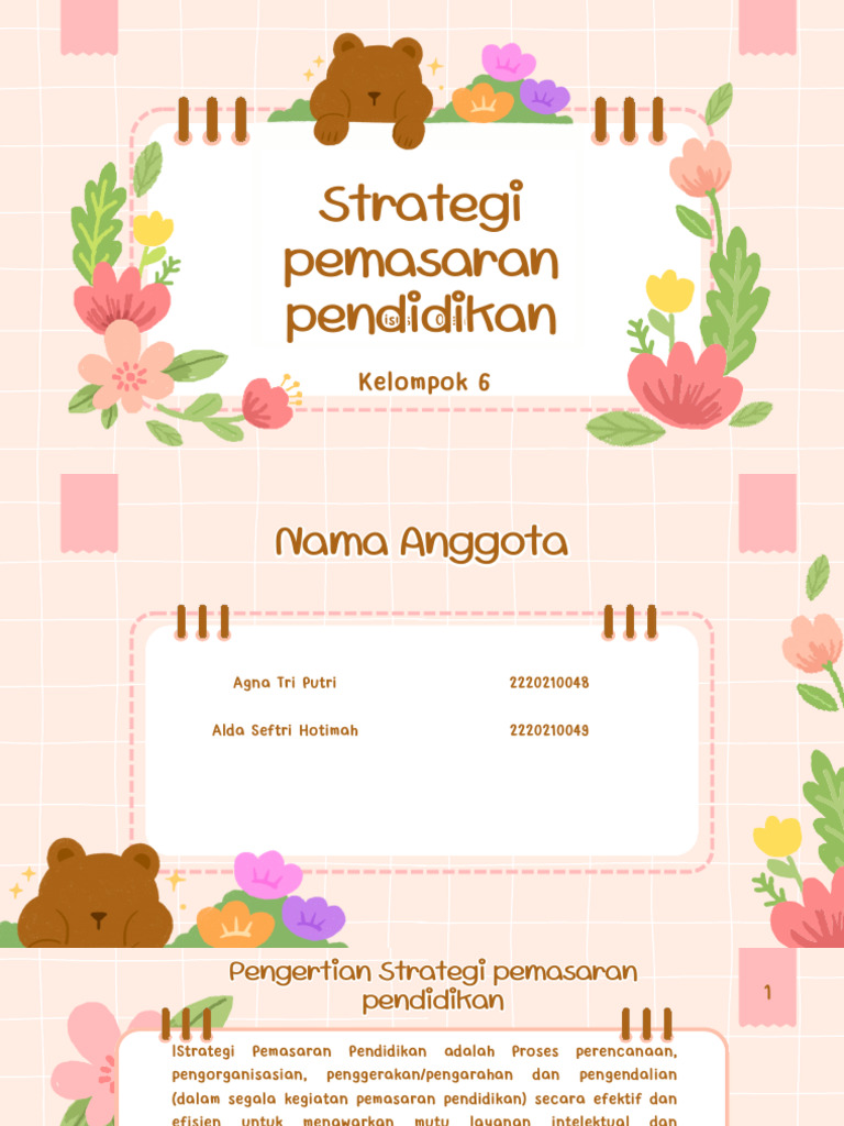 Pink Hijau Ilustrasi Estetik Lucu Tugas Presentasi PDF | PDF