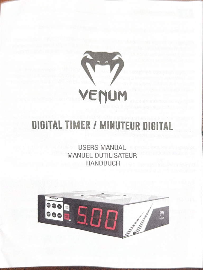 Digital Timer Minuteur Digital | PDF