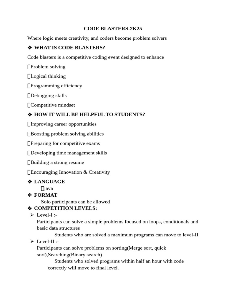 CODE BLASTERS Abstract | PDF