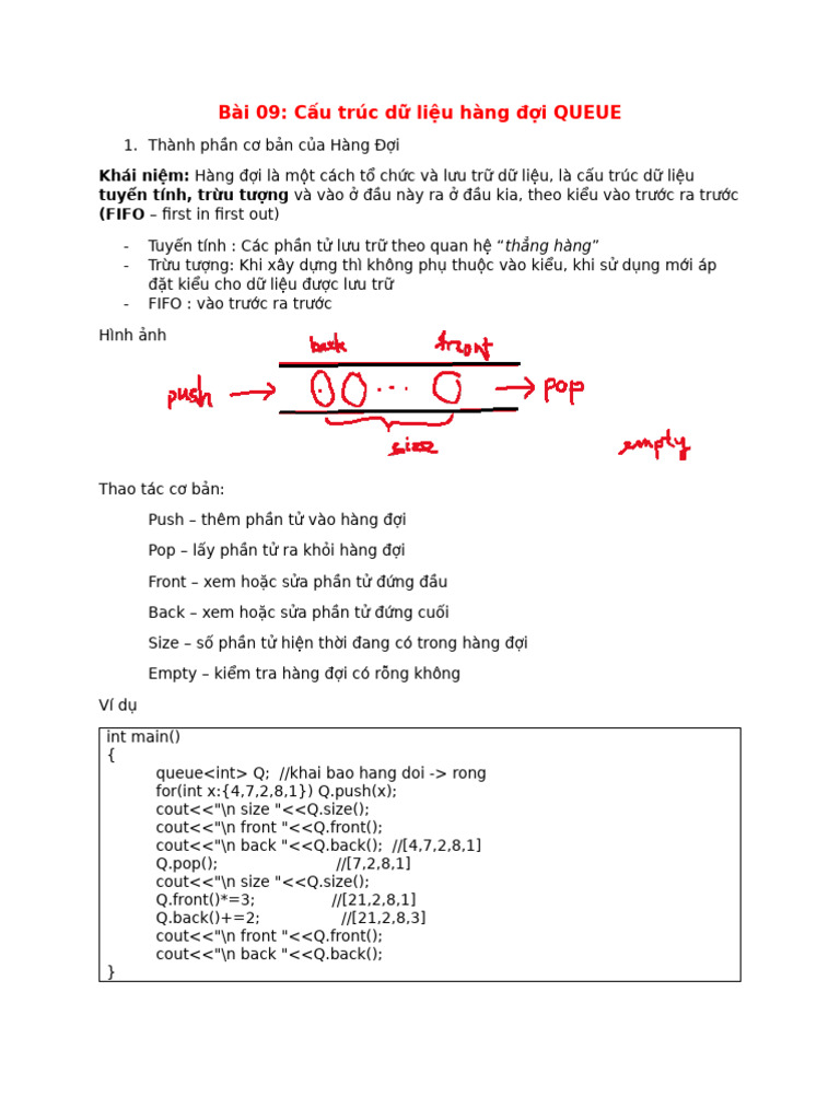 Bai 9 Queue | PDF