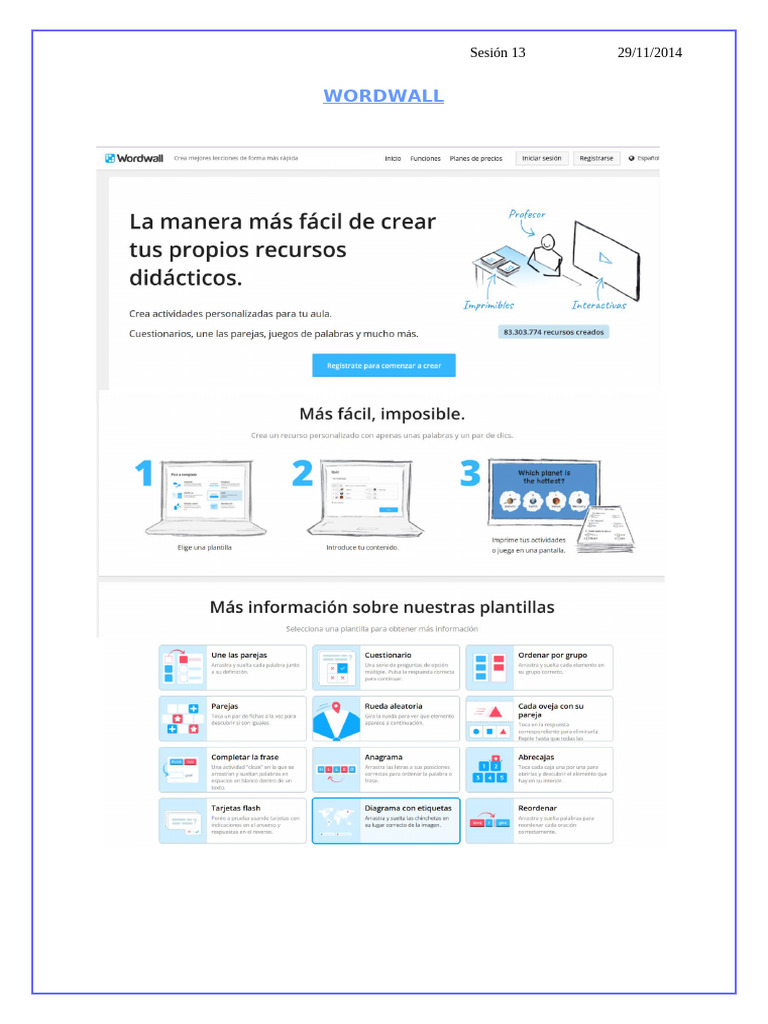 Actividades Interactivas con Wordwall | PDF