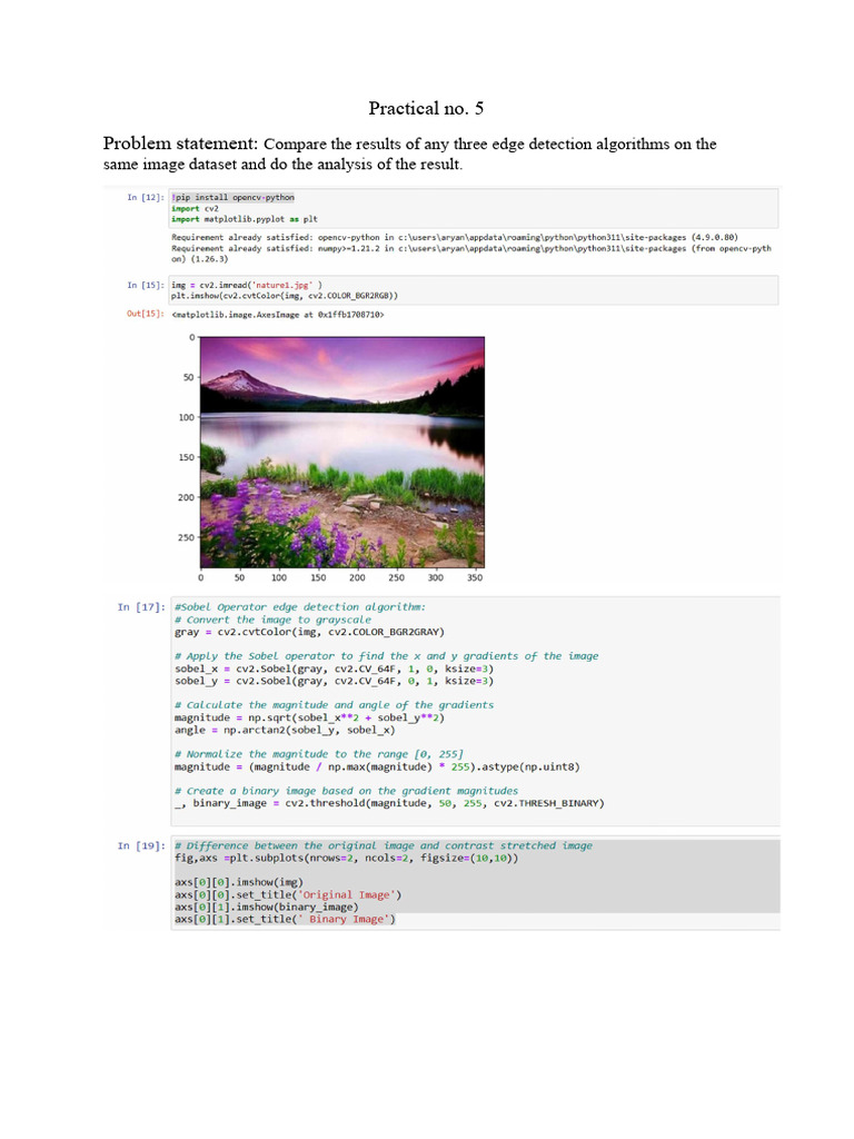 IP Practical 5 | PDF