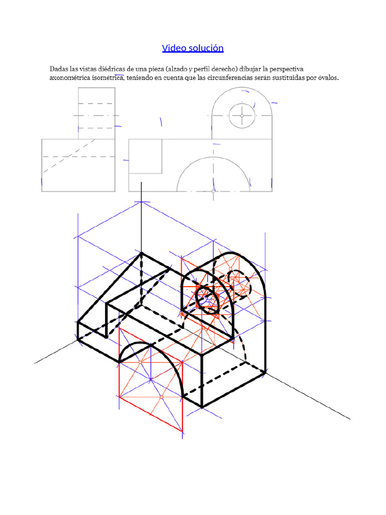 Solución Ejercicio Isométrica | PDF