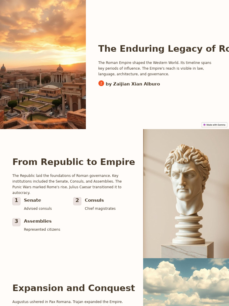 Legacy of the Roman Empire Explained | PDF | Ancient Rome | Roman Empire
