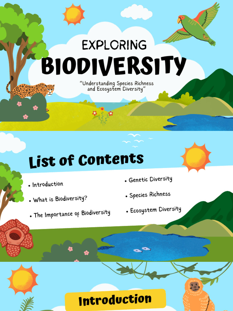 Blue and Green Illustrative Exploring Biodiversity Presentation - 20250324 - 143923 - 0000 | PDF