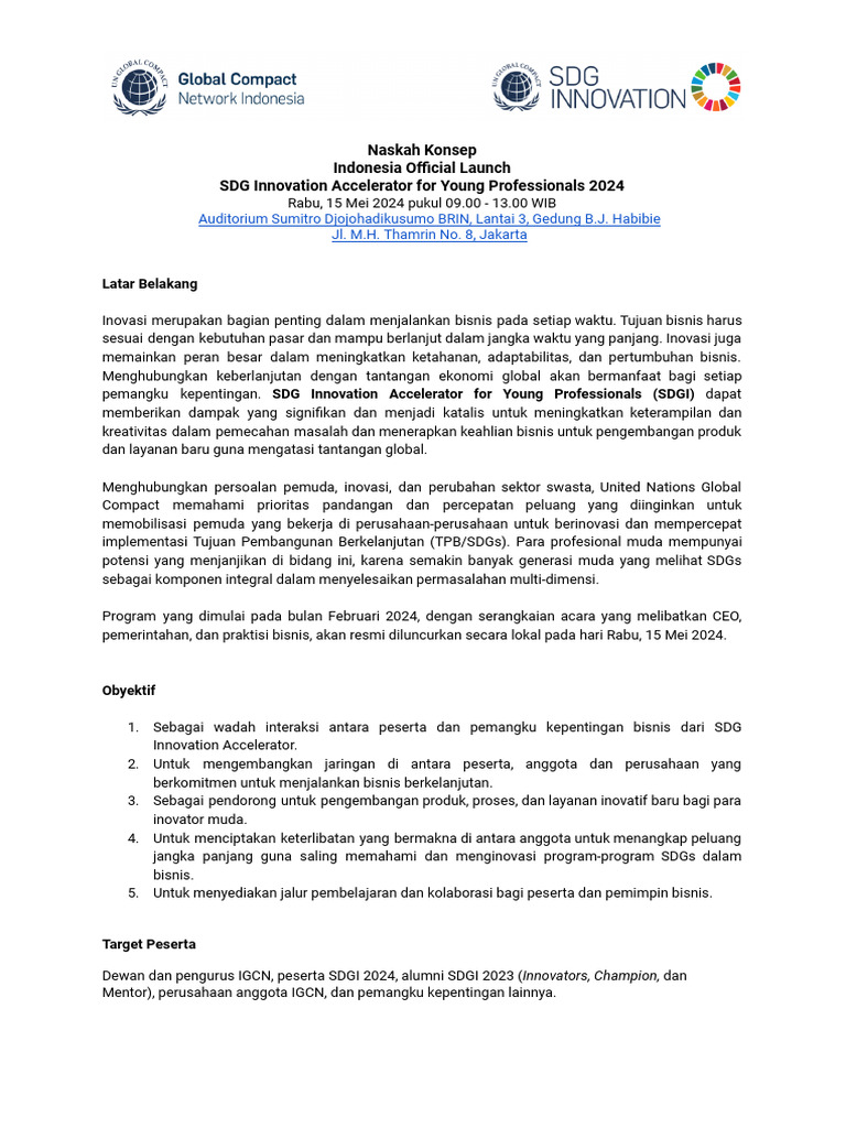 [IND] SDGI Local Official Launch_Concept Note | PDF