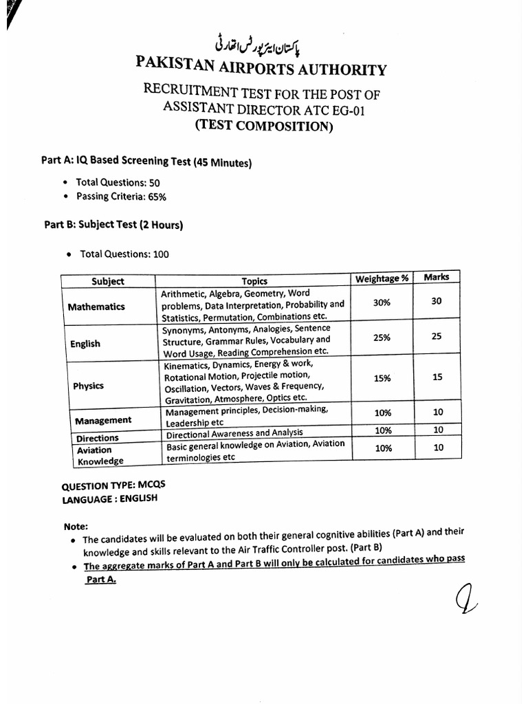 Ad Atc Test Composition | PDF