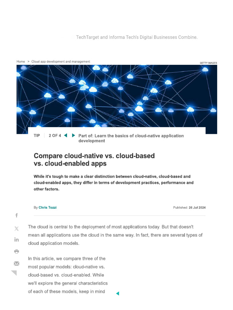 Cloud Native VS Cloud Enabled | PDF