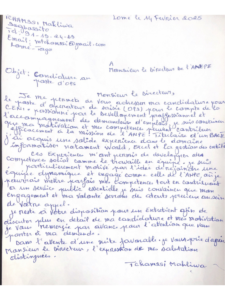 Lettre | PDF