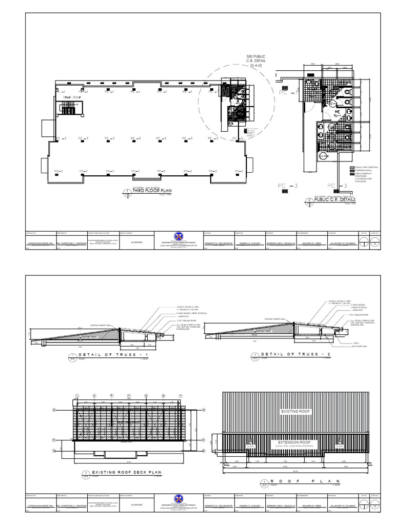 2nd DPWH Main Building-A2 | PDF | Truss | Buildings And Structures
